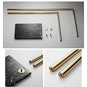 FCMLD Double L Shape Pedestal Towel Holder Bathroom Towel Rack Stand Floor Standing Bath Towel Holder Clothes Drying Racks (Color : D, Size