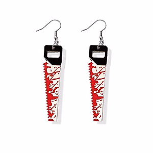 Dreuyet Knife Earrings for Women Punk Gothic Earrings Cooks Dangling Dagger Earrings Knife Halloween Earrings Hip Hop Halloween Jewelry (Knife C)