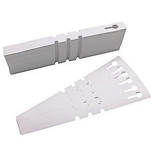 Mziart 200Pcs Plastic Plant Labels Wrap Around Tree Tags, Adjustable Nursery Garden Labels Plant Tags with Large Writing Surface, White