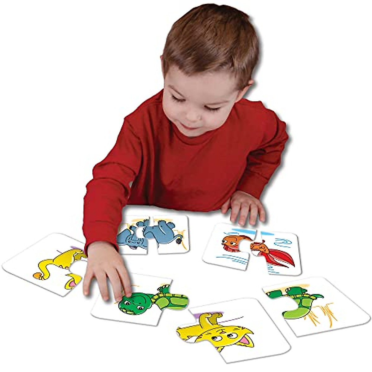 The Learning Journey: My First Match It - Head and Tails - 15 Piece Self-Correcting Animal Matching Puzzles - Learning Toys for Toddlers 1-3 - Award Winning Toys