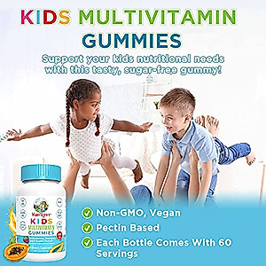 MaryRuth's Kids Multivitamin Gummies | Sugar Free | 2 Month Supply | Kid & Toddlers Age 2+ Daily Multivitamin: Vitamin C, D3, Zinc | Kids Vitamins | Only 1 Gummy Per Day | 60 Ct (60 Day Supply)