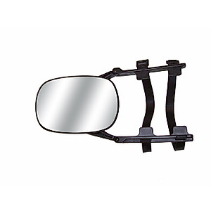CIPA 11950 Clip-On Towing Mirror Black & Silver, 15.75 Inch