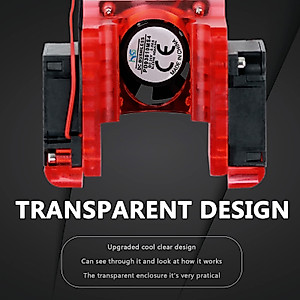 Haldis 3D Printer Cooling Fans Set, Upgrade 3Pcs 3010 Fans Premium Quiet 30x30x10mm Fan for E3D V6 OD 22mm Hotend (Red 24V)