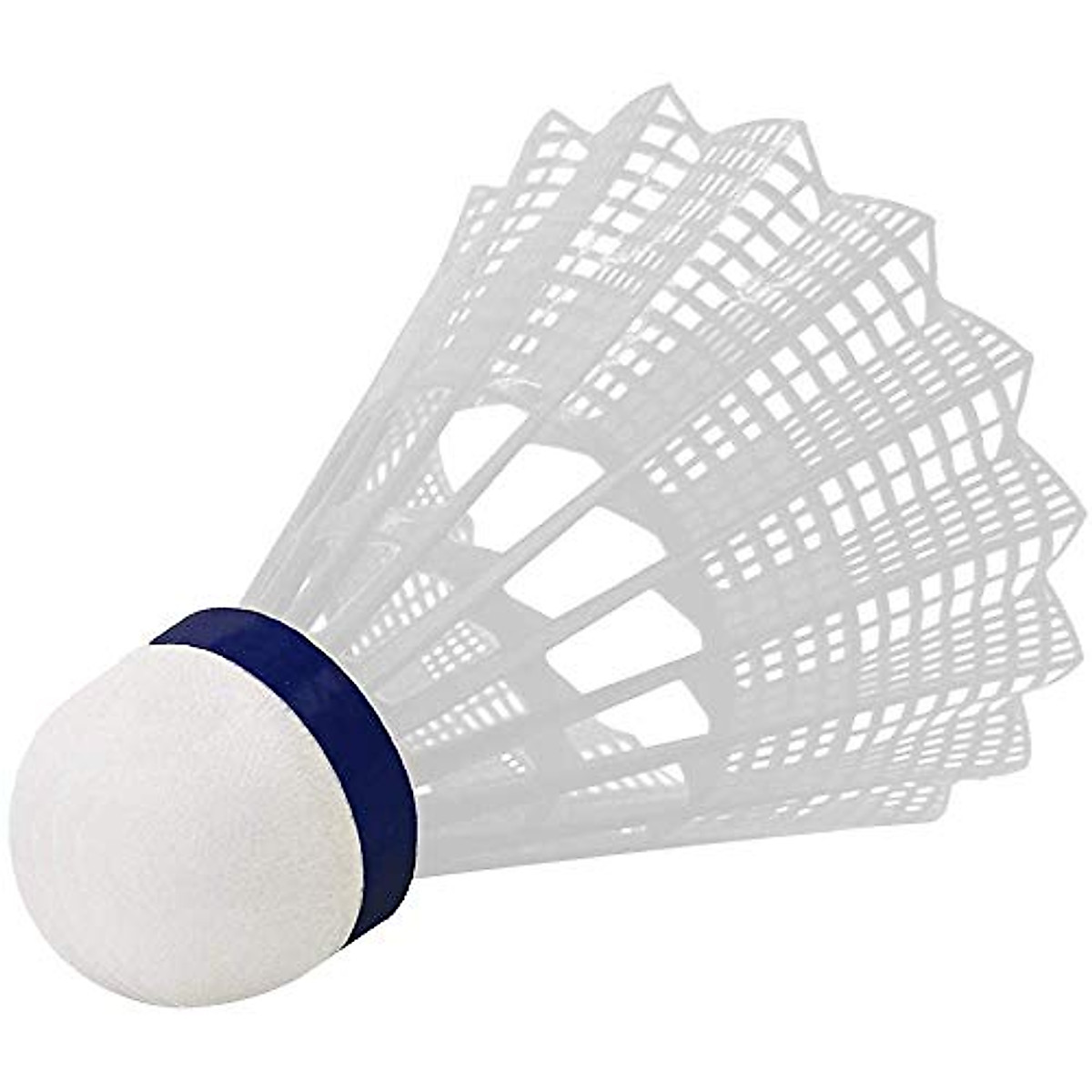 Wish Airflow 6000 Badminton Tournament Shuttlecocks – 6 Pack Tube of Durable Nylon Shuttlecocks with Cork Tips – Badminton Birdies for Indoor and Outdoor Play, White