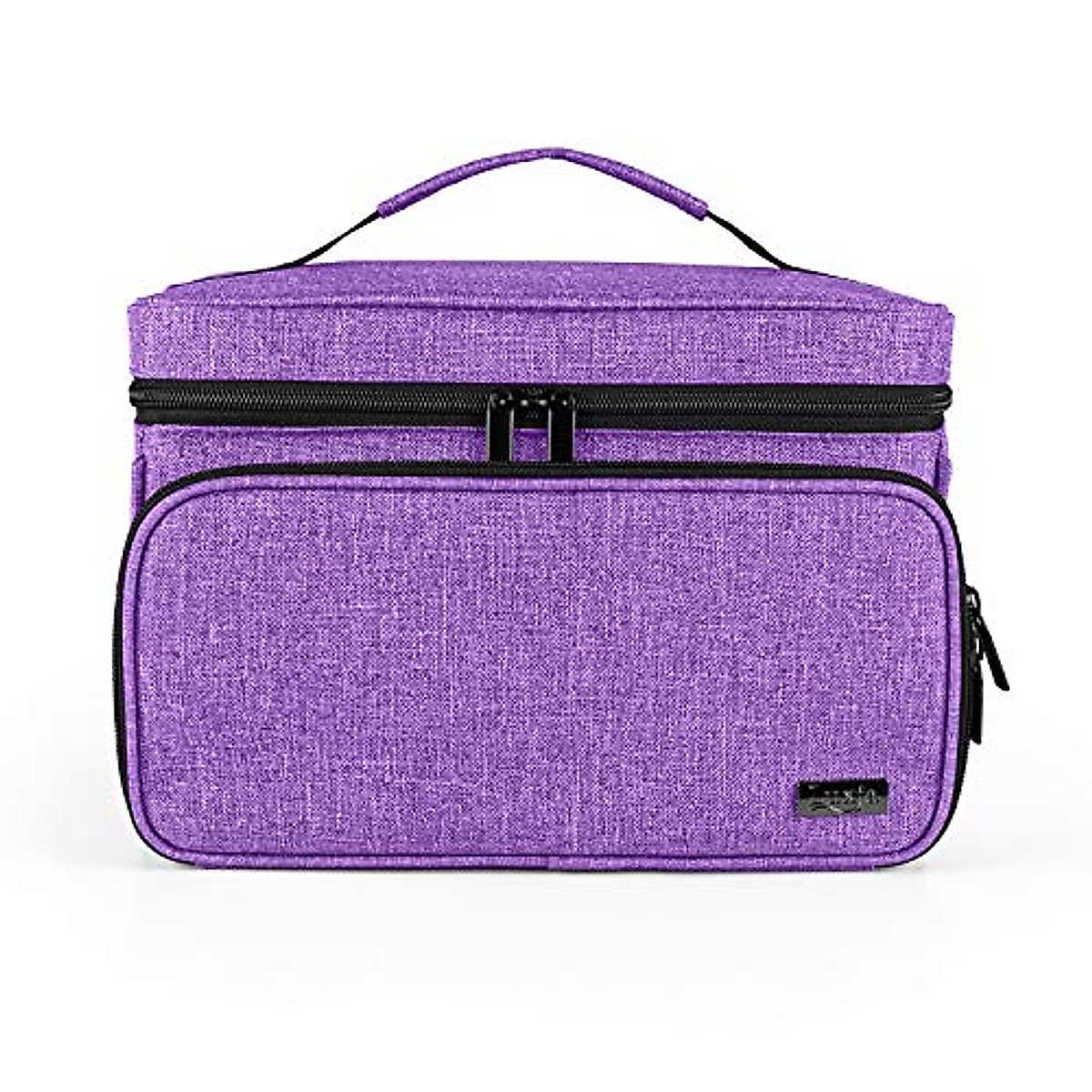 Luxja Sewing Accessories Organizer with 2 Detachable Clear Pockets, Sewing Supplies Organizer (Patent Design), Purple