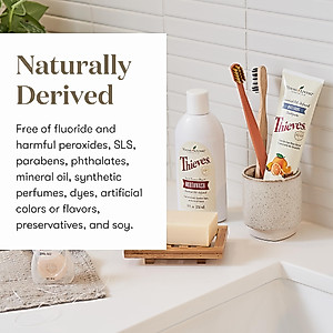 Young Living Thieves Whitening Toothpaste - Natural Oral Care for a Bright Smile - Fluoride-Free Formula - 4 oz Tube - Certified Ingredients for Fresh and Healthy Teeth