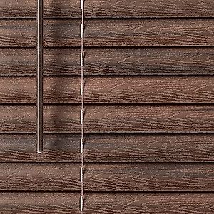 Achim Home Furnishing Cordless GII Luna 2" Slat Mahogany Venetian Window Blinds 39" W x 64" L