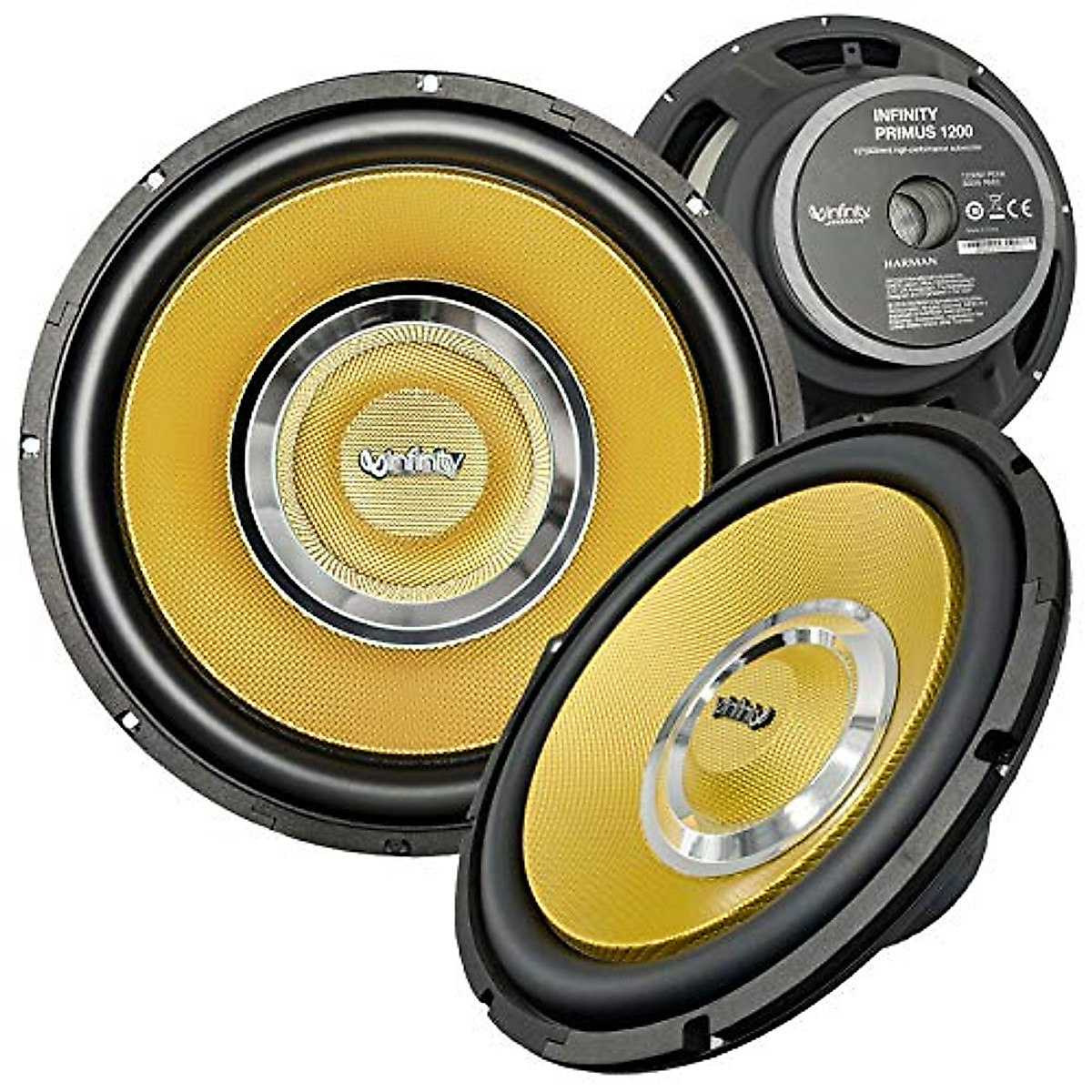 Infinity Primus 1200 12" Inch 2400W Car Audio Subwoofer High Performance Sub (Infinity Primus 1200=X1)