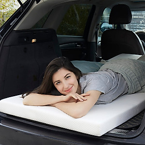 Jamdok 3Inch Cot Mattress Topper,Narrow Twin Gel Memory Foam Mattress Topper for Camping Cot,Sofa Bed,Pull Out Chair Cushion,Portable,Cool Cot Toppers(75 x 30)