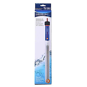Penn-Plax Cascade Heat Aquarium Heater – Fully Submersible – Great for Freshwater and Saltwater Fish Tanks – 13.5” Length – 300 Watt