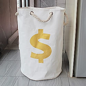 AOKID Collapsible Laundry Baskets with Drawstring Handles, Large Capacity Laundry Hamper Lightweight Storage Basket for Bedroom Bathroom A