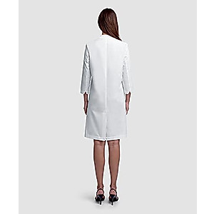 Dr. James Lab Coat for Women Minimalistic Semi-Tailored A-Line Shape Short Sleeves (8)