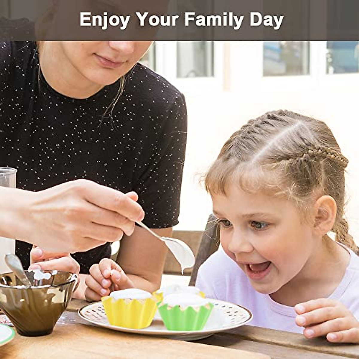 200PCS Wave Cupcake Liners, FULANDL Standard Size Muffin Liners Baking Cups, Greaseproof Coated Cupcake Wrappers for Wedding Birthday Party Baby Shower (100 Purple + 100 Pink)