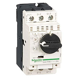 Schneider Electric Rotary Knob Manual Motor Starter, No Enclosure - GV2P06