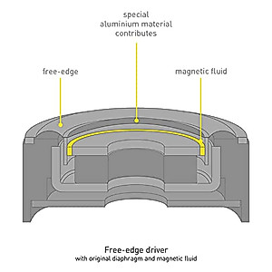 Technics Premium in- Ear Monitors IEM, High-Fidelity Wired in-Ear Earbuds Earphones with Innovative 10mm Driver for Ultra-Low Distortion - EAH-TZ700, Black/Gold