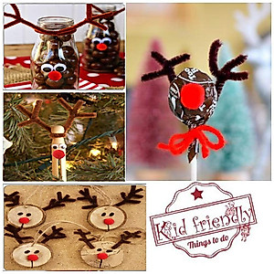 DOKOO Craft Pipe Cleaners 200 PCS Chenille Stem Twistable Stems Children’s Bendable Sculpting Sticks for Crafts and Arts Creative Christmas Decoration School Projects (6MM x 12 Inch) (Light Brown)