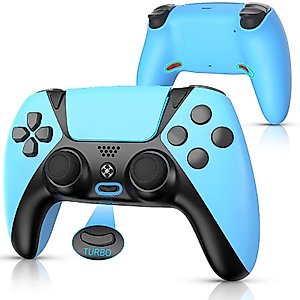YU33 Wireless Controller for PS4 Controller, Replacement for Playstation 4 Controller,Dual Vibration Pa4 Game Gamepad Joystick Remote Controller for PS4/Slim/Pro/PC,with Motion Control,Audio Yellow