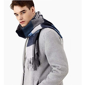 TITAKING Unisex 100% Wool Cashmere Scarf for Men Women Warm Winter Scarves