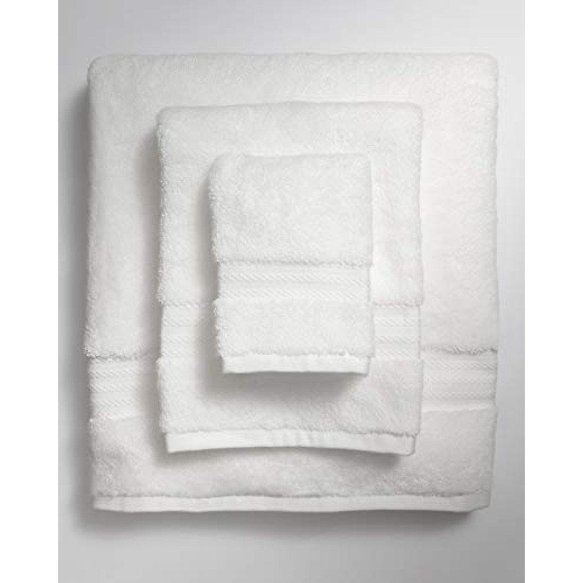 100% Organic Cotton Bath Towel Set | Bathroom Luxury Towel Set of 6 | GOTS Certified | Hotel Premium Towels | 700 GSM | 2 Bath Towels 30 x 56 | 2 Hand Towels 16 x 30 | 2 Wash Cloths 13 x 13 | White