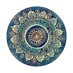 Blue Mandala Pop Mount Socket Cute Divine Stars Mandala PopSockets PopGrip: Swappable Grip for Phones & Tablets