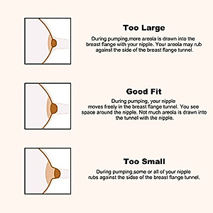 YOUHA Nipple Ruler, Nipple Rulers for Flange Sizing Measurement Tool, Silicone & Soft Flange Size Measure for Nipples, Breast Flange Measuring Tool Breast Pump Sizing Tool-New Mothers Musthaves (PINK)