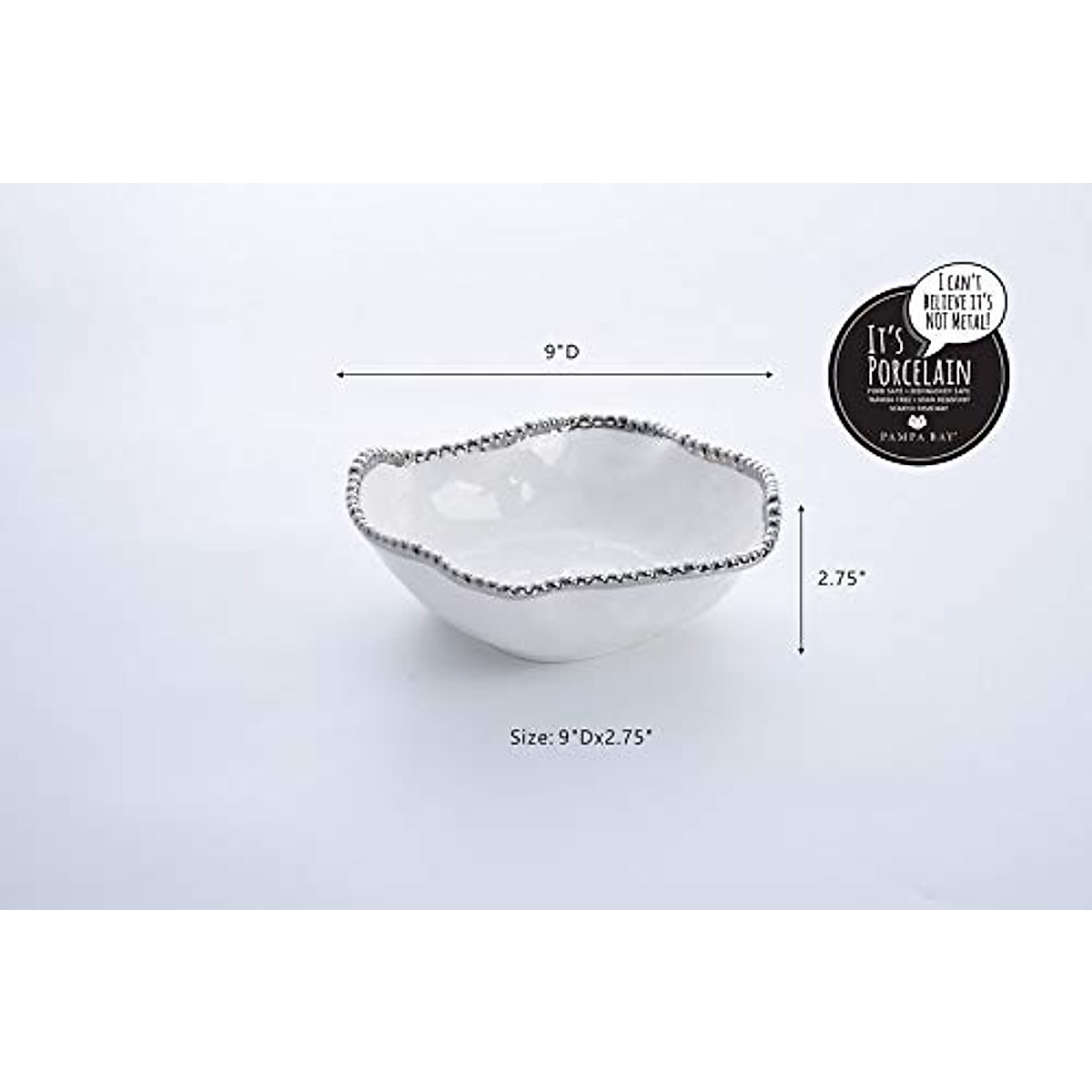 Pampa Bay Porcelain Salerno Salad Bowl