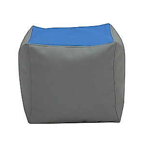 Factory Direct Partners 13043-CT SoftScape 14" Square Bean Bag Poufs for Kids (2-Piece Set) - Contemporary