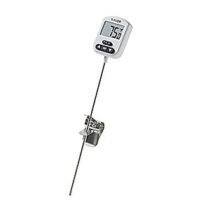 Taylor Programmable Digital Candy and Deep Fry Thermometer with Green Light Alert Display and Adjustable Pan Clip