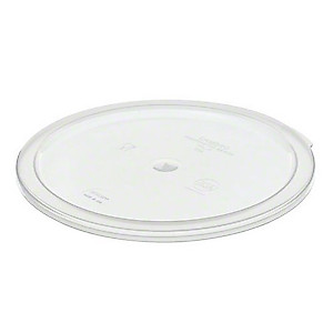 Cambro 6 & 12 Quart Clear Polycarbonate Round Food Storage Containers, One Each 6 & 12 Quart with Lids in this Bundle.