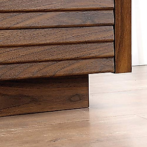 Sauder Harvey Park Credenza, for TVs up to 70", Grand Walnut finish