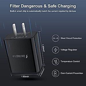 Android Phone USB C Type C Fast Charger for Motorola G9 G8 G7 Power/Edge 5G UW/Edge/G Play/G Power/G Stylus 2022 2021/One 5G UW ace/G Pure/X4 Z Z2 Z3 Z4, Fast Wall Plug Cube with C Type Charging Cable