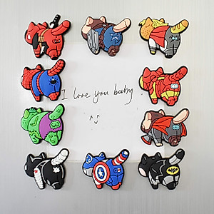 Exclusive Cat Butt Refrigerator Magnets | Superhero Cats Butts Fridge Magnets | Marvel Legends Cute Magnets | Marvel Gifts for cat Lovers