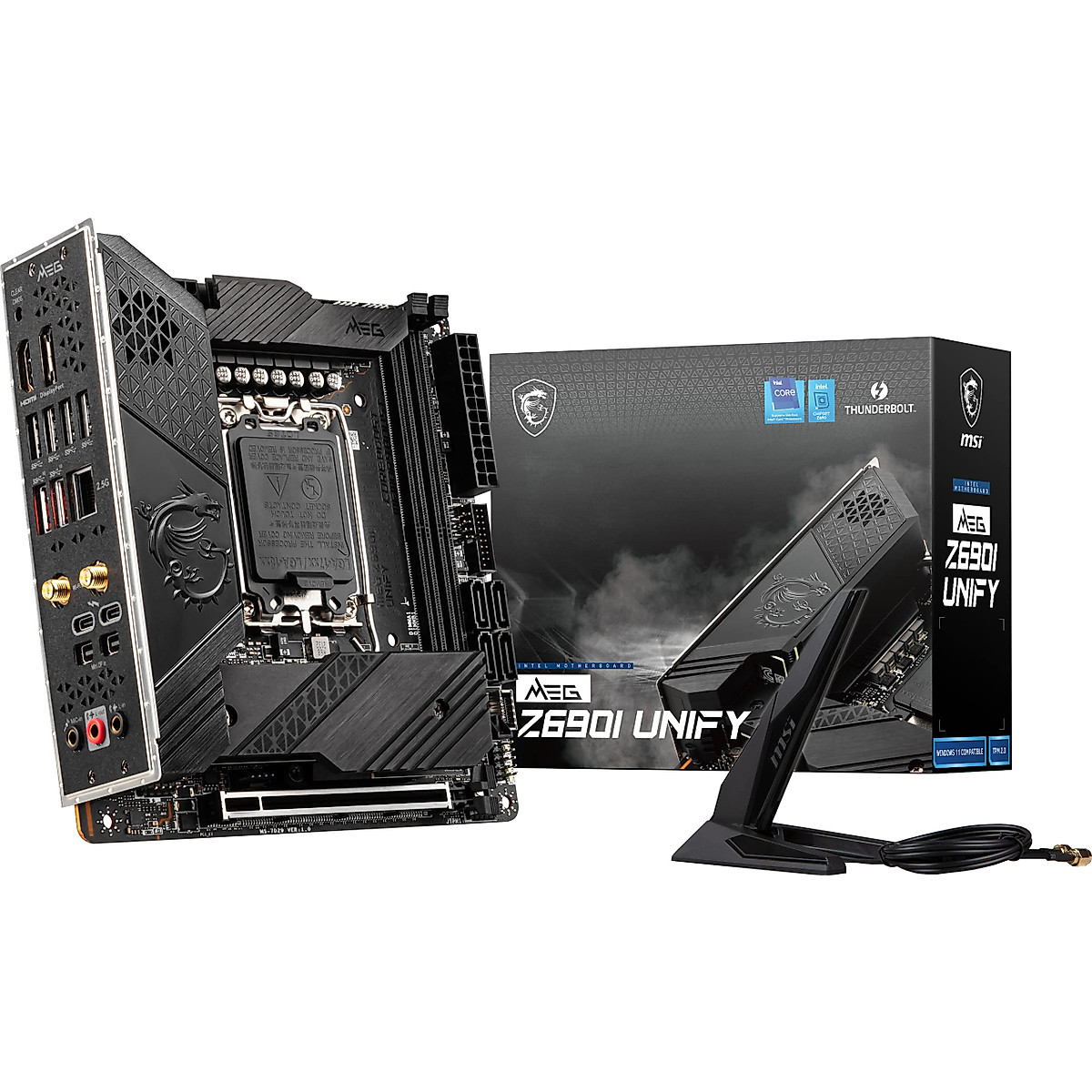 MSI MEG Z690I Unify Gaming Motherboard (Mini ITX, 12th Gen Intel Core, LGA 1700 Socket, DDR5, PCIe 5, 2.5G LAN, M.2 Slots, Wi-Fi 6E) (Renewed)