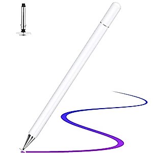 Stylus Capitative Pens for Touch Screens,High Sensitivity and Magnetic Absorption,with Replacement Tip,for Drawing,Writing,Suitable for All Capacitive Touch Screens Cell Phones,iPad,Tablet,Laptops