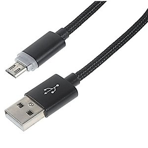 Nook and Nook Color Compatible 10FT LED Charging Sync Data Cable & Pouch (Bundle) Lit Tip Shows Red for Charging & Green for Charged (Cable Will Not Display Charging on Your Tablet Screen)