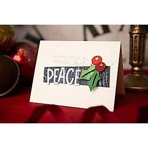 Sizzix Thinlits Die Set 49PK Santa Greetings Colorize by Tim Holtz | 666338 | Metal, Wafer-Thin Cutting Dies for Scrapbooking, Embossing, Journalling, Silver