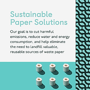 Simply Paper 2-Ply Bath Tissue – Unscented, Septic Safe Toilet Paper Rolls – 24 Pack Soft Toilet Paper Made in USA – 400 Sheets Per Roll, 24 Pack