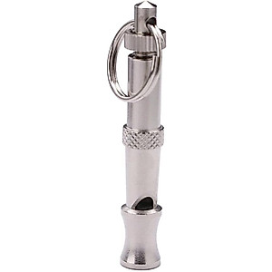 Silver Adjustable Ultrasonic Dog Whistle,Portable Whistle Pet Whistle Supersonic Whistle Dog Whistles for Pet Training，Training and Behavior Aids，Dog Whistles