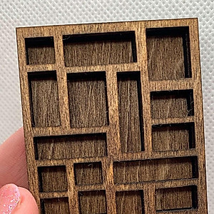 Okhugogo 5X 1:12 Miniature Trinket Shelf Miniature Crystal Shelf Miniature Decor Printers Tray Miniature