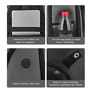 Honlyn Storage Bag for DJI Air 3/FPV Combo/Avata Drone Backpack Remote Control Handle Waterproof Case for Glasses 2/V2 Accessories (Gray)