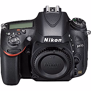 Nikon D610 24.3MP DSLR FX-Format Digital Camera with AF-S 50mm f/1.8G Lens (13550) Deluxe Bundle with 64GB SD Card + Large Camera Bag + Filter Kit + Spare EN-EL15 Battery + Telephoto Lens (Renewed)