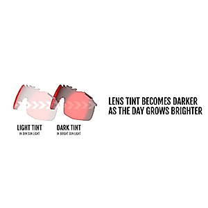 Tifosi Optics Sledge Lite Sunglasses (Matte Black, Clarion Red Fototec)