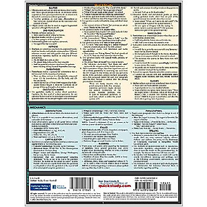 English Grammar & Punctuation QuickStudy Laminated Reference Guide (QuickStudy Academic)