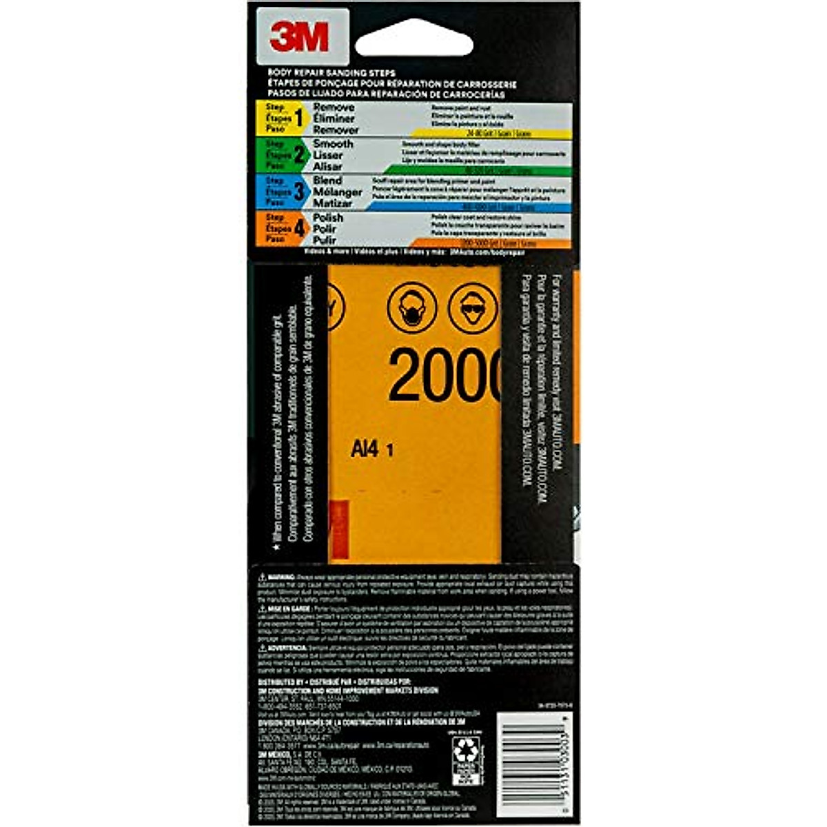 3M Wetordry Sandpaper, 03003, 2000 Grit, 3 2/3 in x 9 in