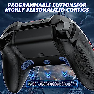 Wireless Controller Replacement for Xbox One Controller Compatible with Xbox One/Xbox One X/S/Xbox Series S/X,Steam,Android/iOS/PC , Built-in 6-Axis Motion Sensor, Audio Jack,Turbo,Macro Function