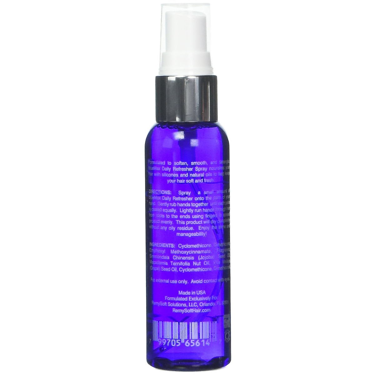 RemySoft blueMax Daily Refresher - Safe for Hair Extensions, Weaves and Wigs - Salon Formula Leave-in Conditioner - SCENTED