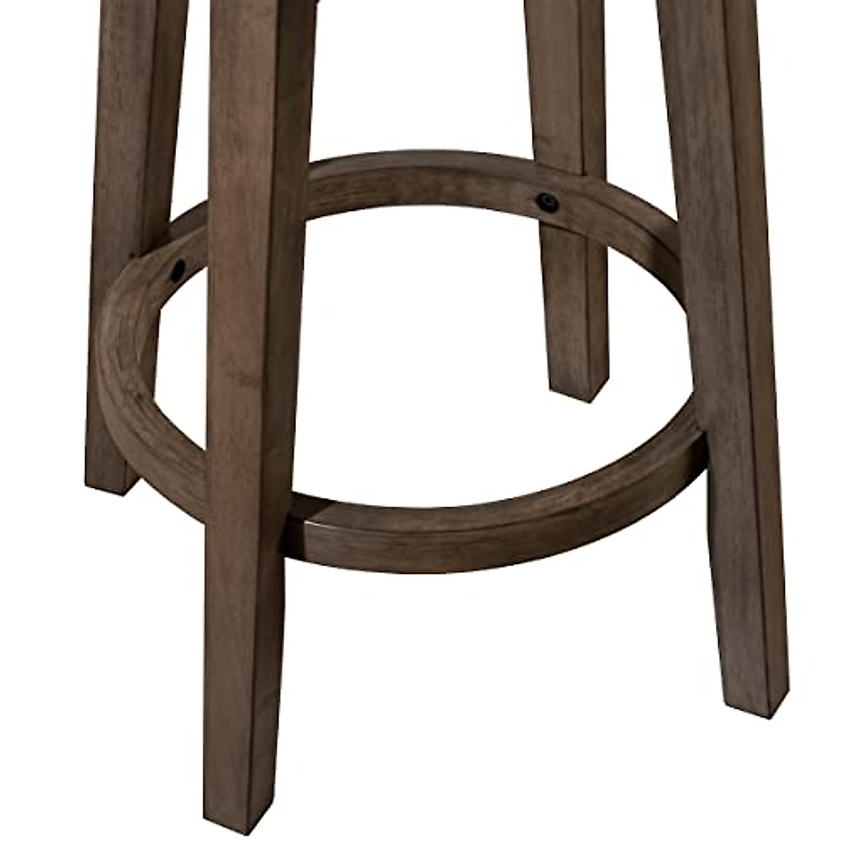 Hillsdale Furniture Odette Backless Swivel Counter Stool, Rustic Gray