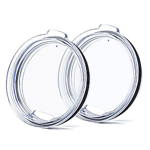 Prurex 2 Pack 20 ozTumbler Lid for Yeti Rambler,Old Style Rtic and More Travel Mugs, Splash Proof Replacement Lid for 3.2" Inner Diameter Tumblers