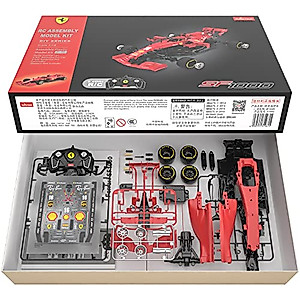 RASTAR RC Car Kits to Build for 1/16 Ferrari F1 Remote Control Car, Build Your Own RC Car Kit, Gift Ideas for 8+, Red