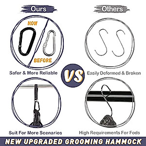 Supet Dog Grooming Hammock Harness for Cats Dogs, Relaxation Pet Grooming Hammock Restraint Dog & Small Animal Leashes Sling for Grooming Dog Grooming Helper for Nail Trimming Clipping Grooming